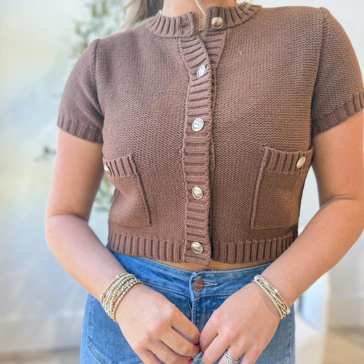 Penny Gold Button Down Cardigan – Be You Boutique