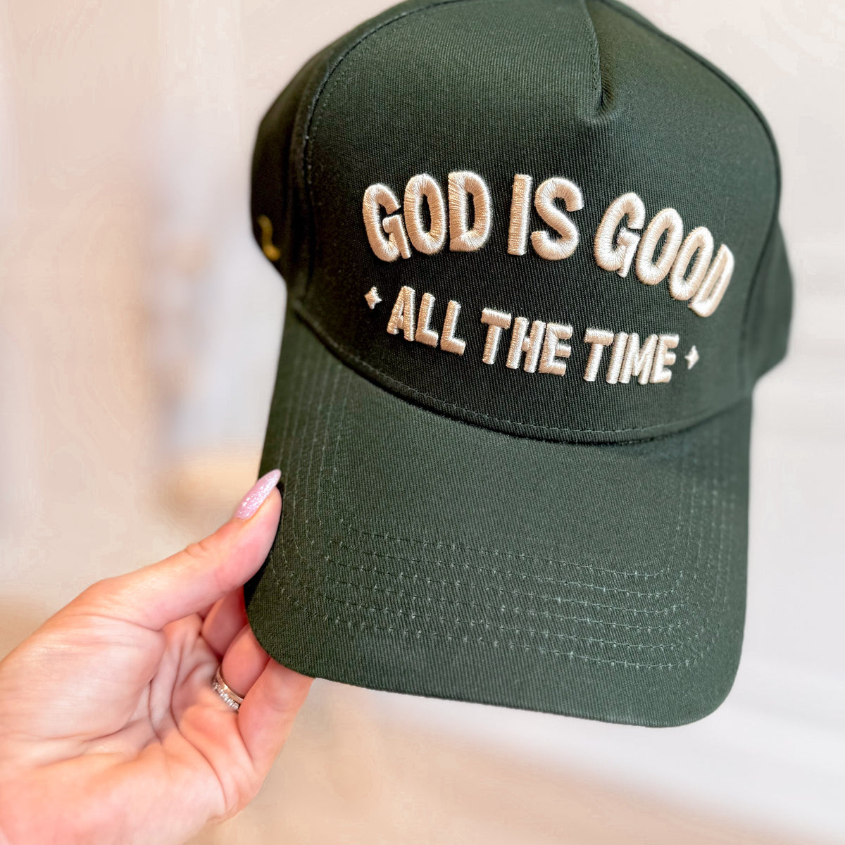 God is Good Embroidered Hat – Be You Boutique